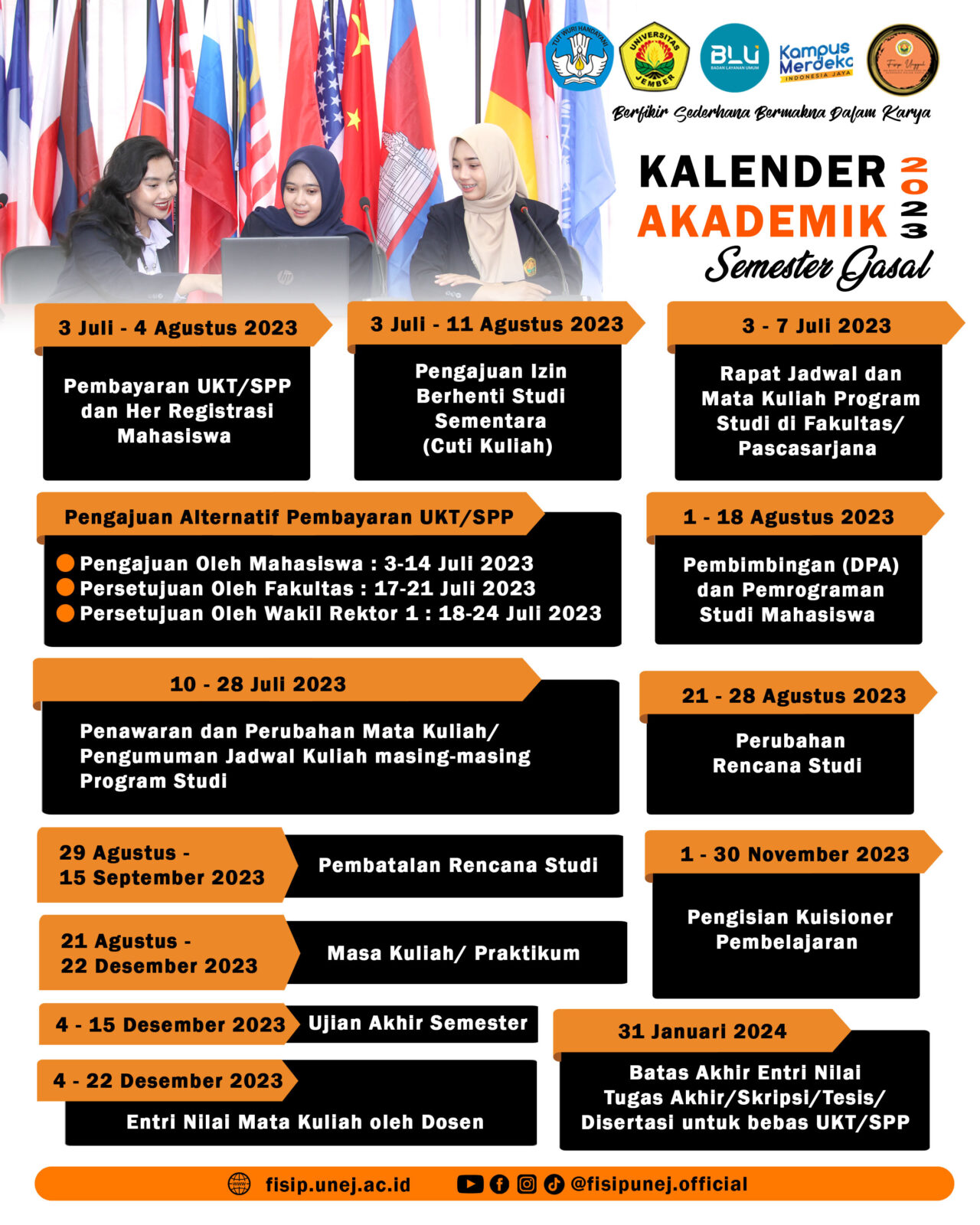 Kalender | Fakultas Ilmu Sosial dan Ilmu Politik - Universitas Jember